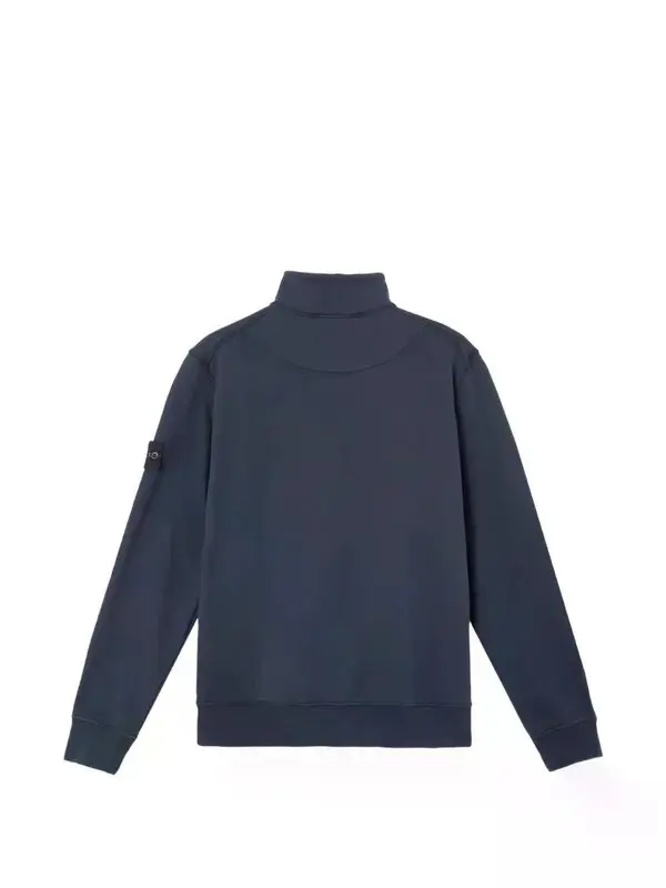 Stone Island Logo-patch Half-zip Sweater