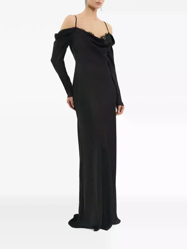 Rebecca Vallance Noire Long Sleeve Gown