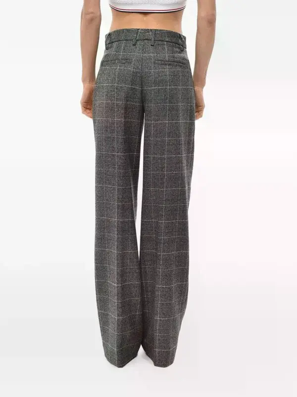 True Royal Belt-loop Checked Trousers