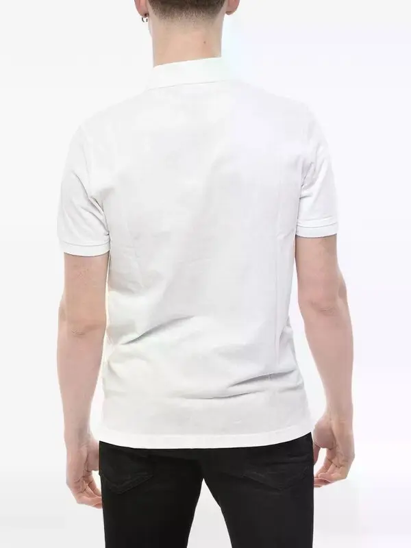 DIESEL® Logo-print Piqué-textured Polo Shirt