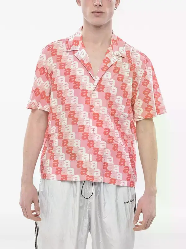 AWAKE NY Logo-detail Short-sleeve Shirt - Pink