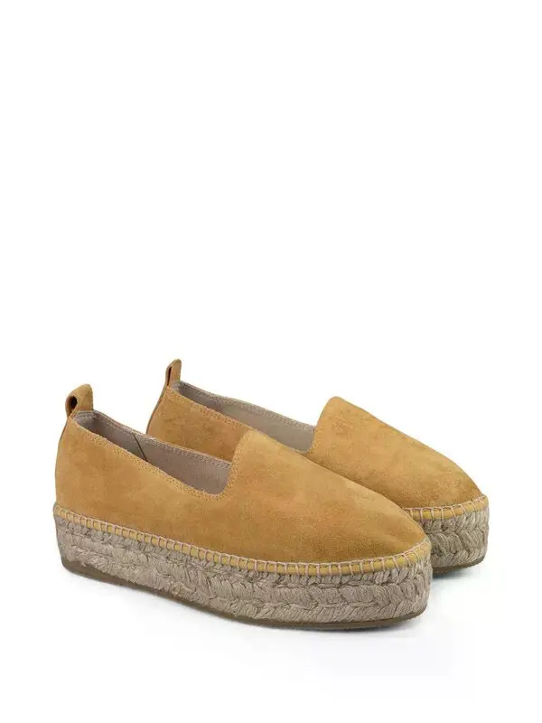 ESPADRILLES Platform Slip-on Suede Finish