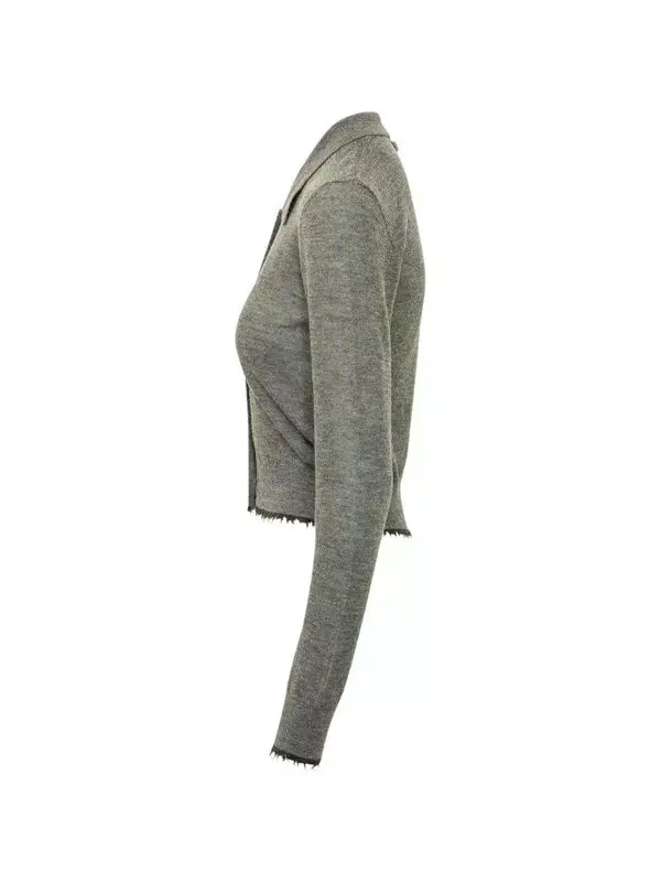 Pinko Madrid Raw-edge Collared Cardigan