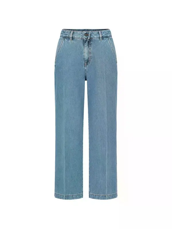 Liviana Conti Pressed Crease Wide-leg Jeans