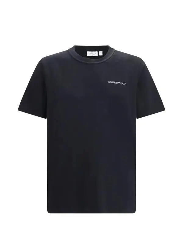 Off-White Logo-print Short-sleeved T-shirt - Black