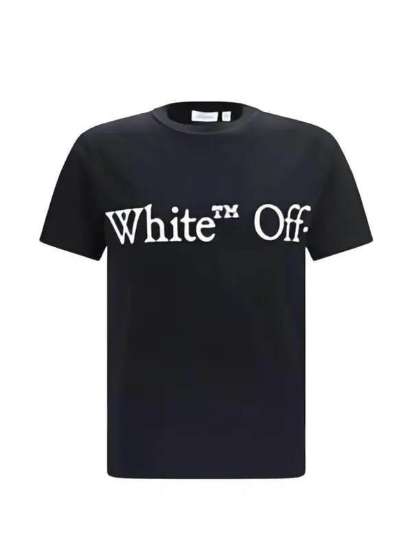 Off-White Bookish Scarf Logo-print T-shirt - Black