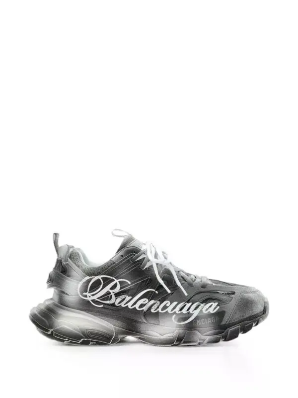 Balenciaga Track Panelled Sneakers - Black