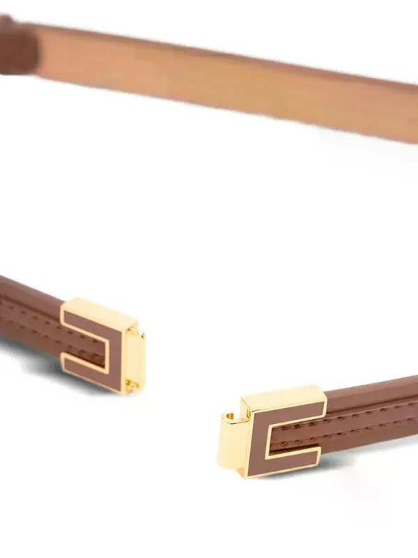 Elisabetta Franchi Logo Plaque Belt