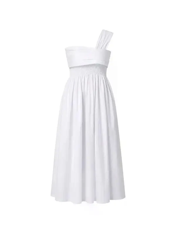TELA One-shoulder Midi Dress - White
