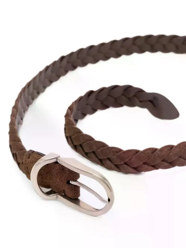 Brunello Cucinelli Braided Suede Belt