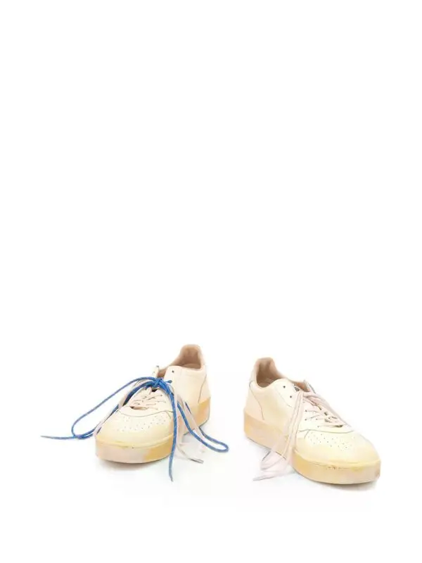 AUTRY Medalist Distressed Leather Sneakers