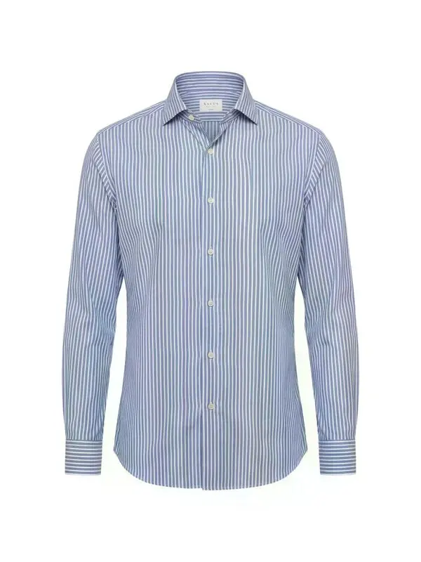 XACUS Striped Long-sleeve Shirt - Blue