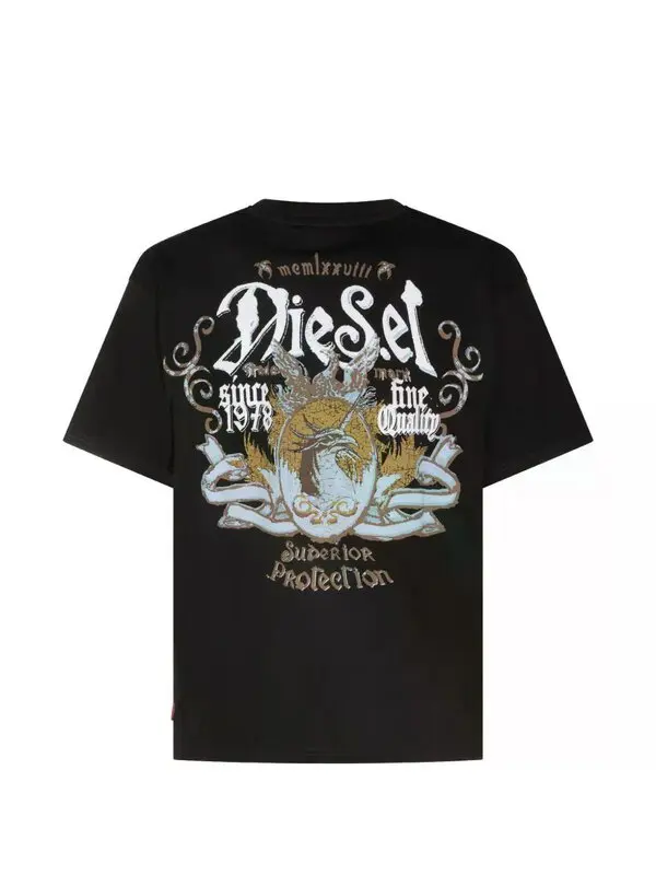 DIESEL® Logo-print T-shirt - Black