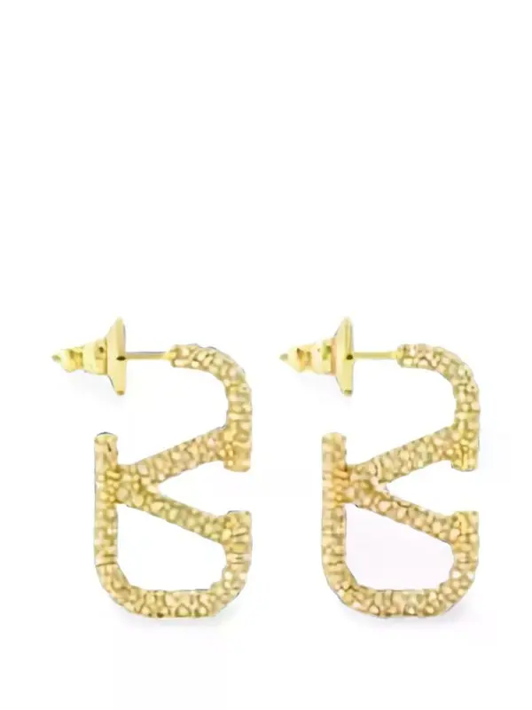 Valentino Garavani Vlogo Signature Crystal-embellished Earrings - Gold