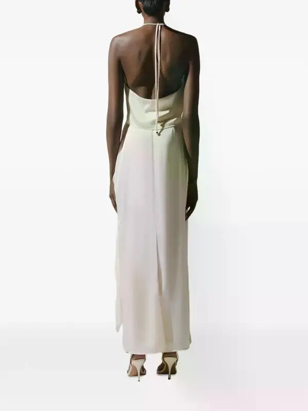BAOBAB Lorena Halterneck Ruched Blouse - White
