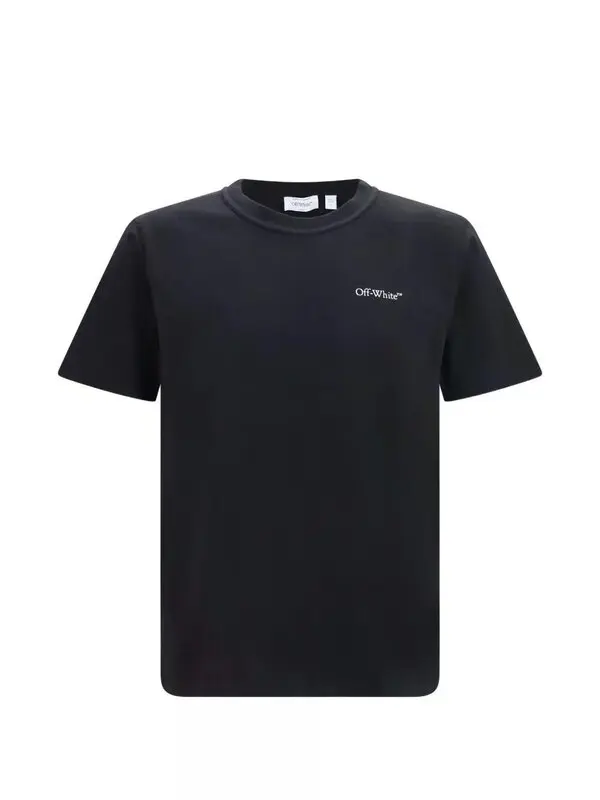 Off-White Small Bookish Logo-print T-shirt - Black