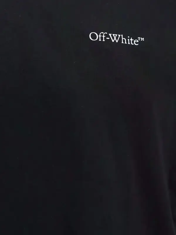 Off-White Small Bookish Logo-print T-shirt - Black