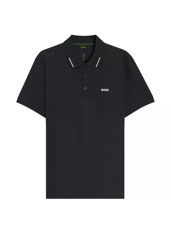 BOSS Piqué Polo Shirt - Black