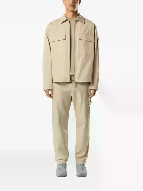 Stone Island 1200018 All-weather Cotton Canvas Ghost Piece Overshirt