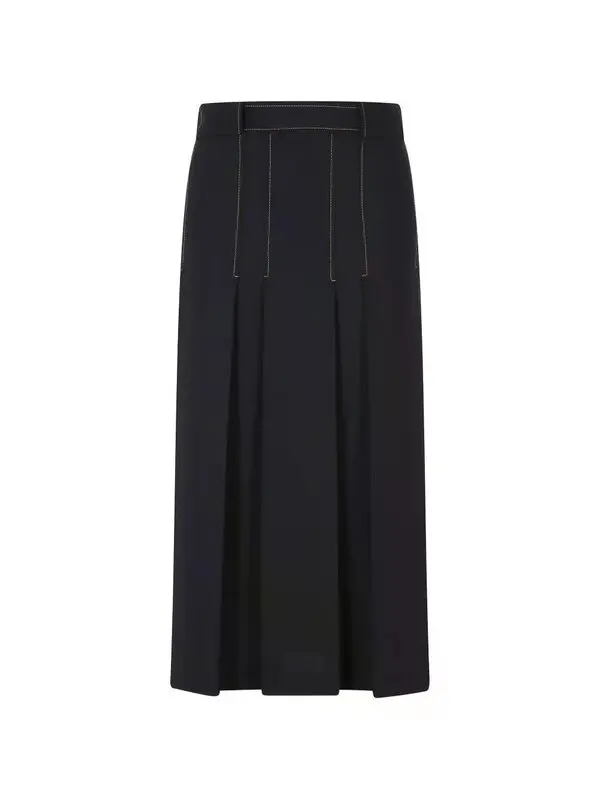 SEMICOUTURE Janette Pleated Midi Skirt