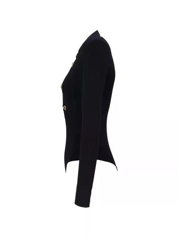 Elisabetta Franchi Ribbed Knit Bodysuit With Chain Detailing