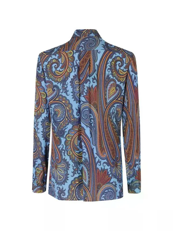 Etro Paisley Print Silk Shirt