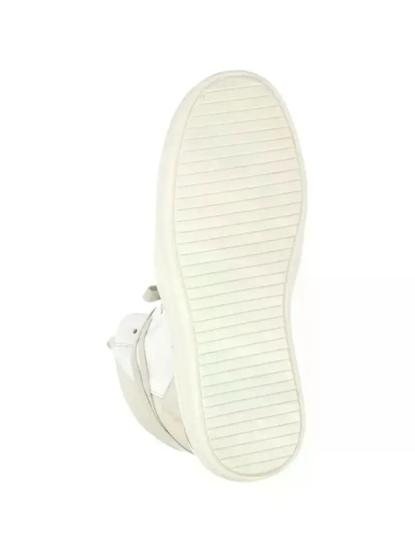 Rick Owens Geobasket High-top Leather Sneakers - White