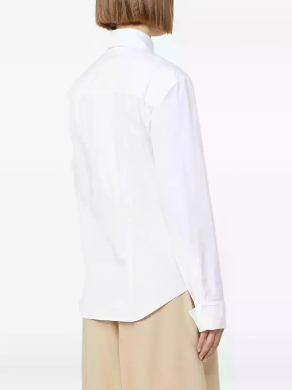 Sportmax Pointed Collar Long Sleeve Shirt