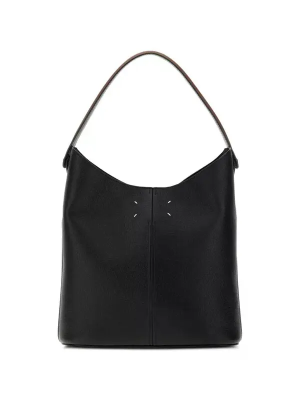 MAISON MARGIELA Grained Leather Tote Bag - Black