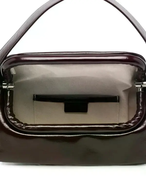OSOI Buckle Detail Leather Tote Bag - Red