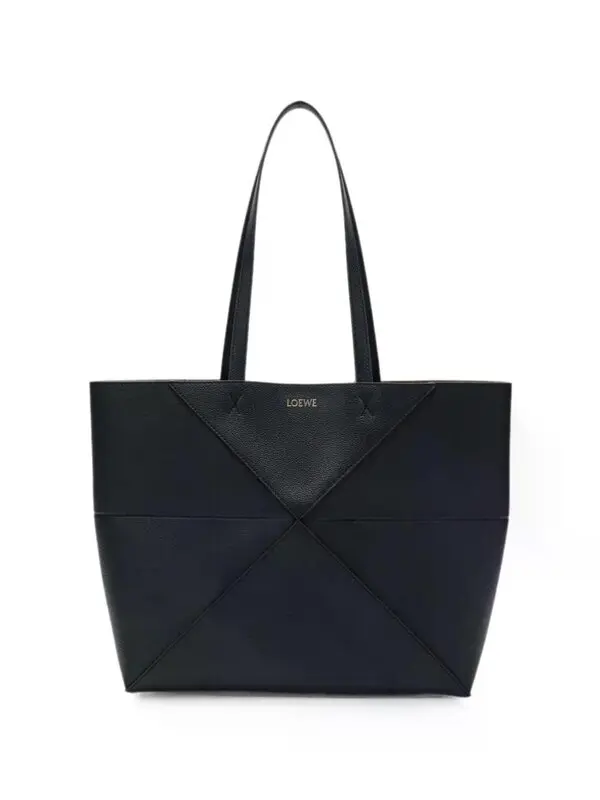 Loewe Puzzle Leather Tote Bag - Blue