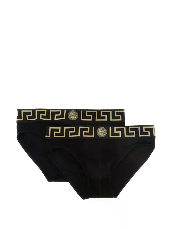 Versace Greca Medusa Briefs - Black