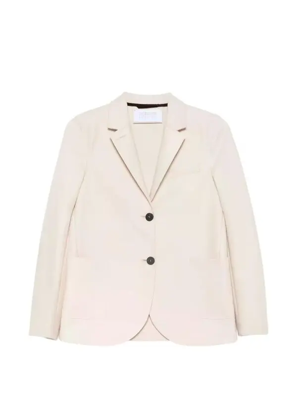 Harris Wharf London Notched Lapel Single-breasted Blazer - Neutrals