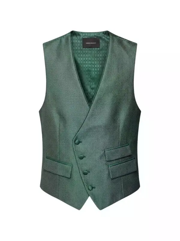 RAMON SANJURJO Micro-pattern Waistcoat