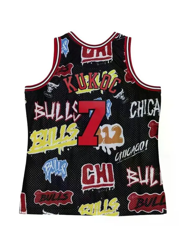 Mitchell & Ness Chicago Bulls 1997 Toni Kukoč Slap Sticker Swingman Vest - Black