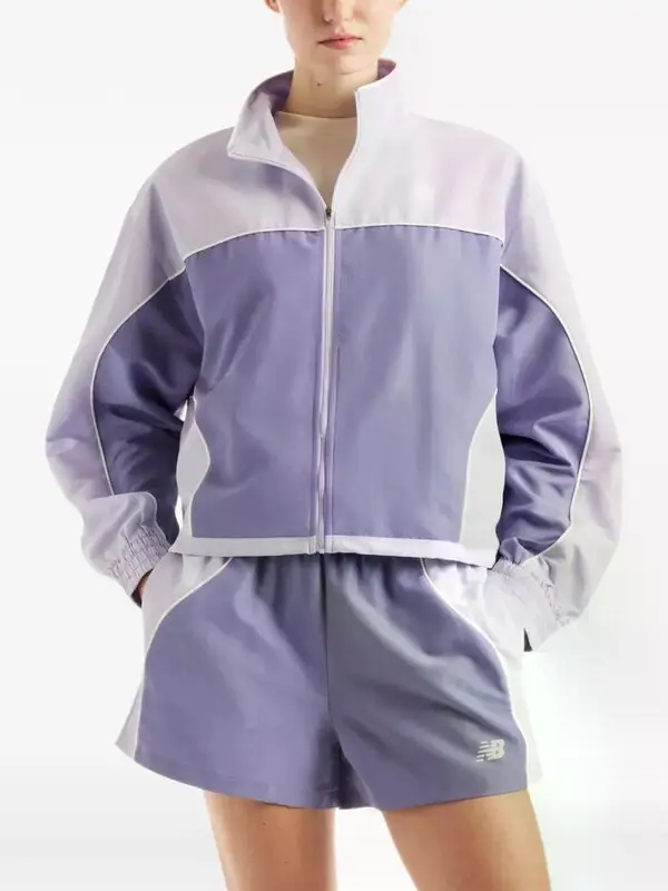 NEW BALANCE Trackside Woven Jacket - Purple