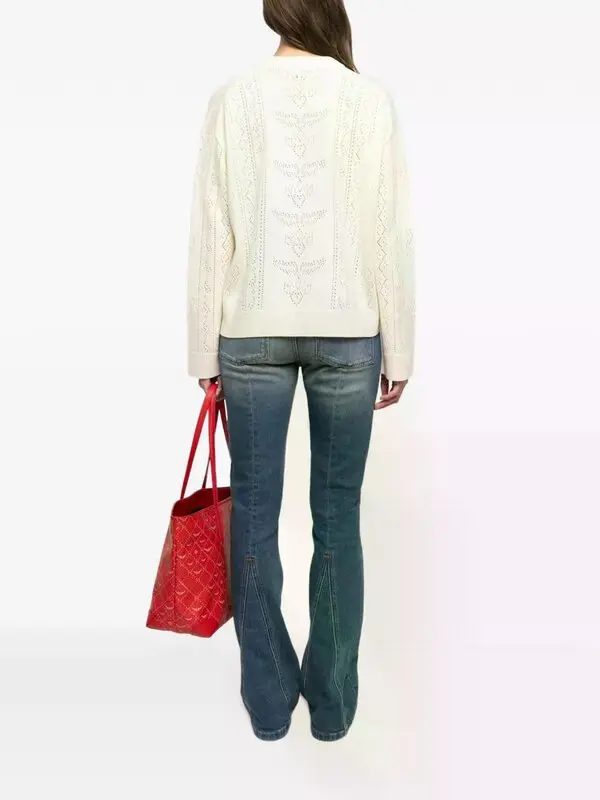 Zadig&Voltaire Markuz Pointelle-knit Crew Neck Sweater