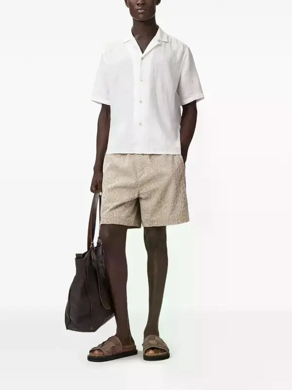 ALLSAINTS Sepal Short-sleeve Linen Shirt