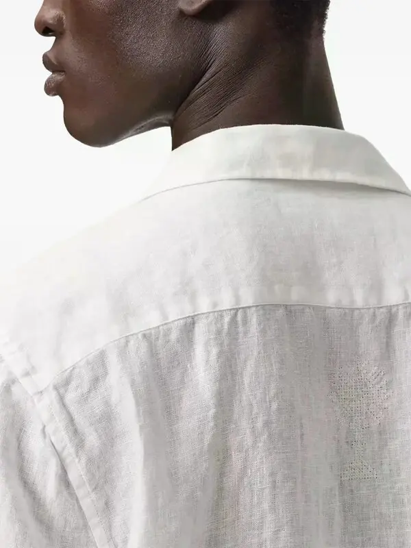 ALLSAINTS Sepal Short-sleeve Linen Shirt