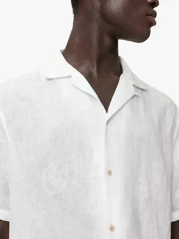 ALLSAINTS Sepal Short-sleeve Linen Shirt