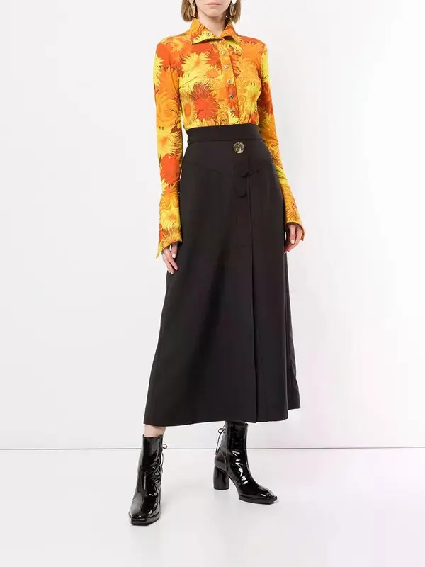 ELLERY Sala Floral Print Shirt