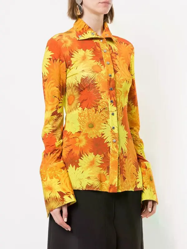 ELLERY Sala Floral Print Shirt