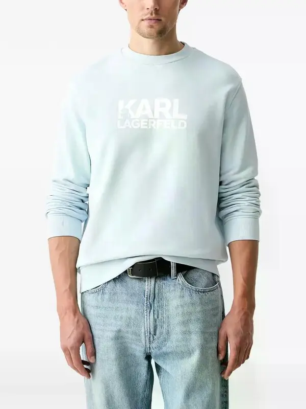 Karl Lagerfeld Logo-print Sweatshirt - Blue