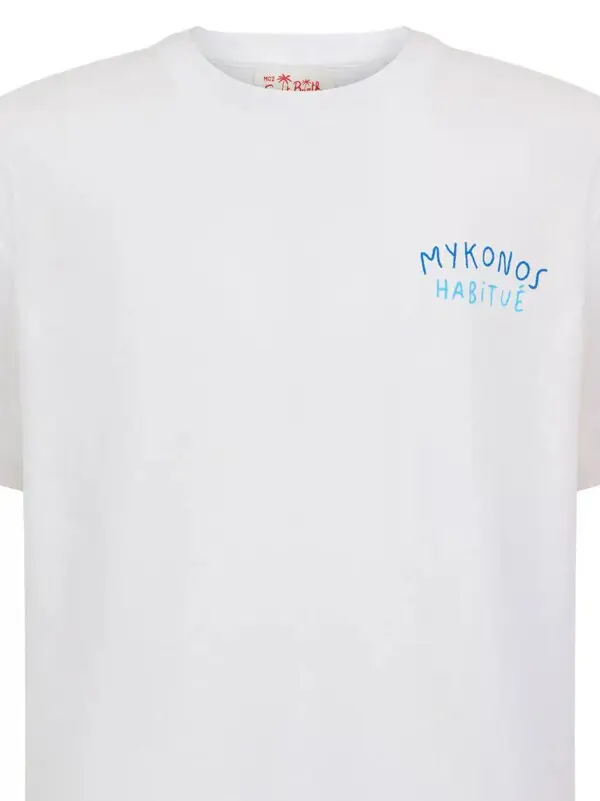 MC2 SAINT BARTH Portland Logo-embroidered T-shirt