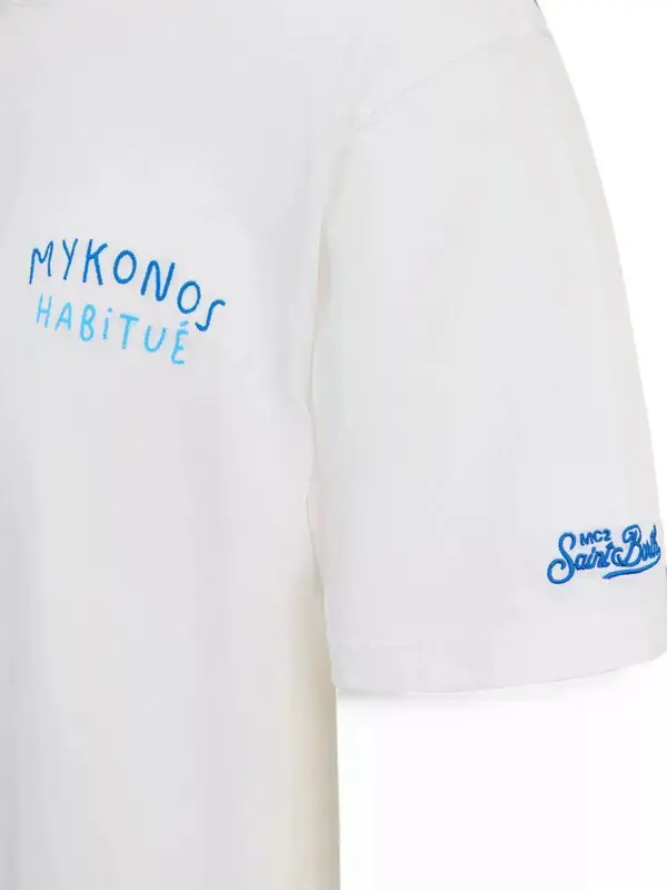 MC2 SAINT BARTH Portland Logo-embroidered T-shirt