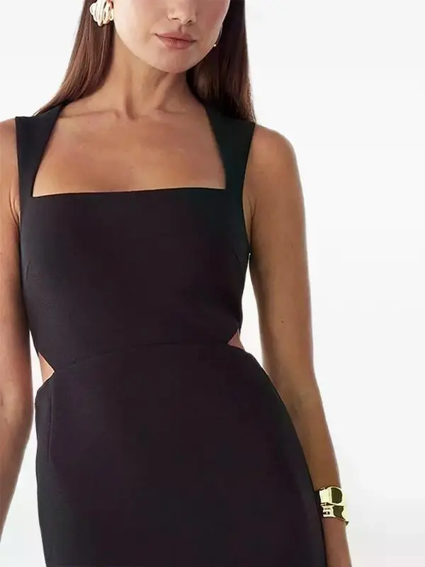 BWLDR Riri Square-neck Midi Dress