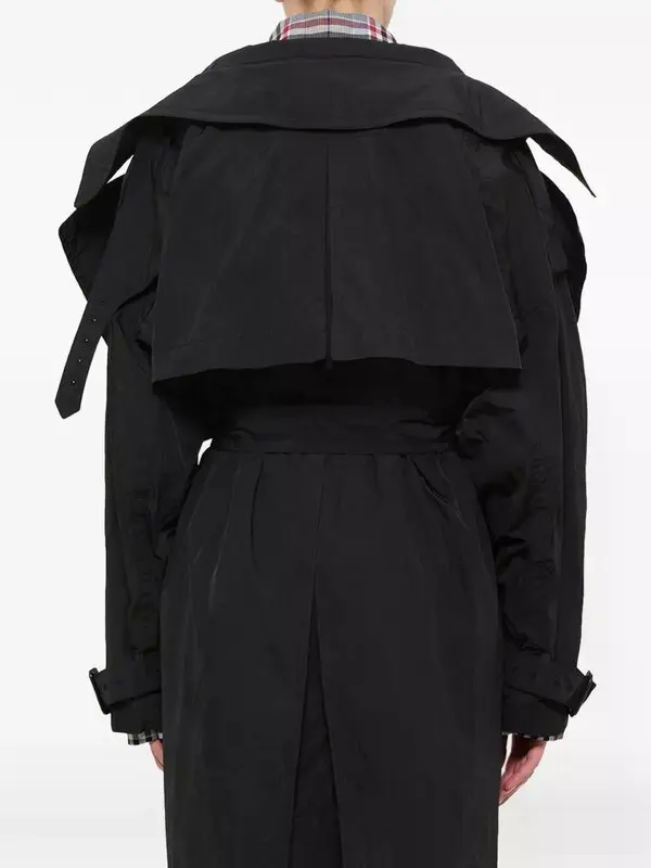 JUUN.J Belted Oversized Collar Coat