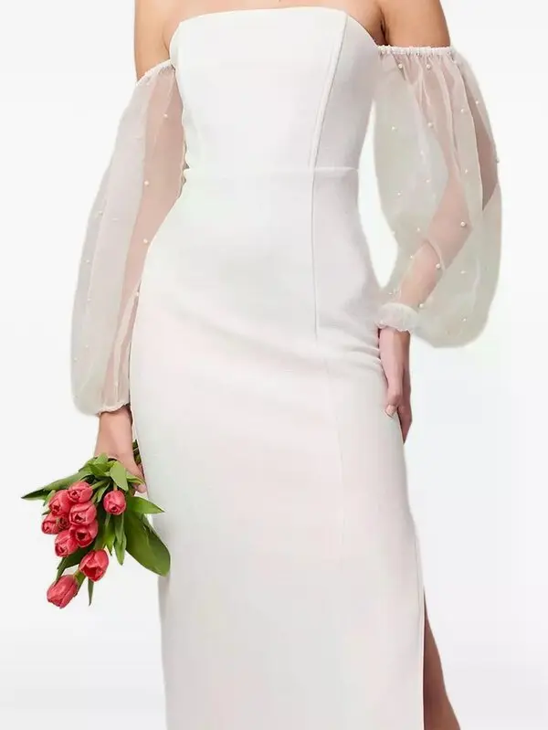 BWLDR Pearl Embellishment Maxi Dress