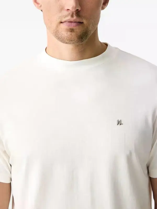 Karl Lagerfeld Logo-plaque T-shirt - White