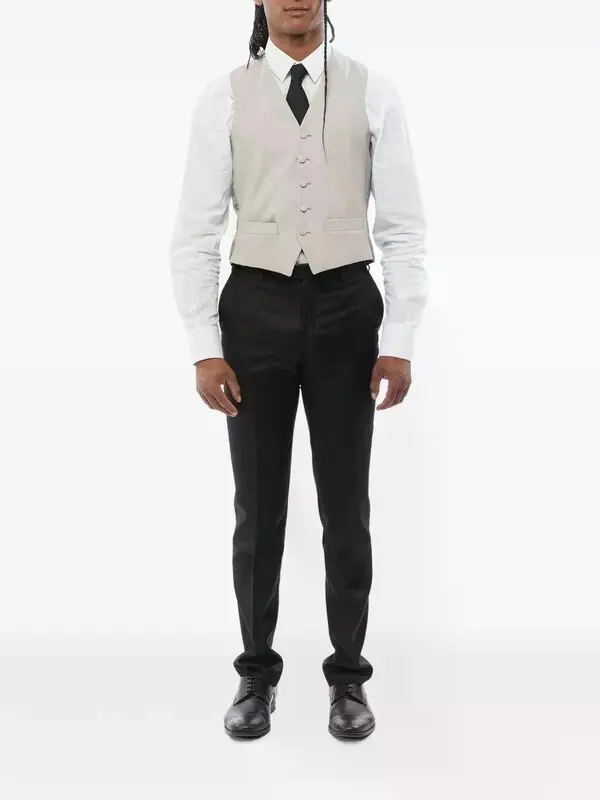Corneliani Button-up Jetted-pockets Waistcoat